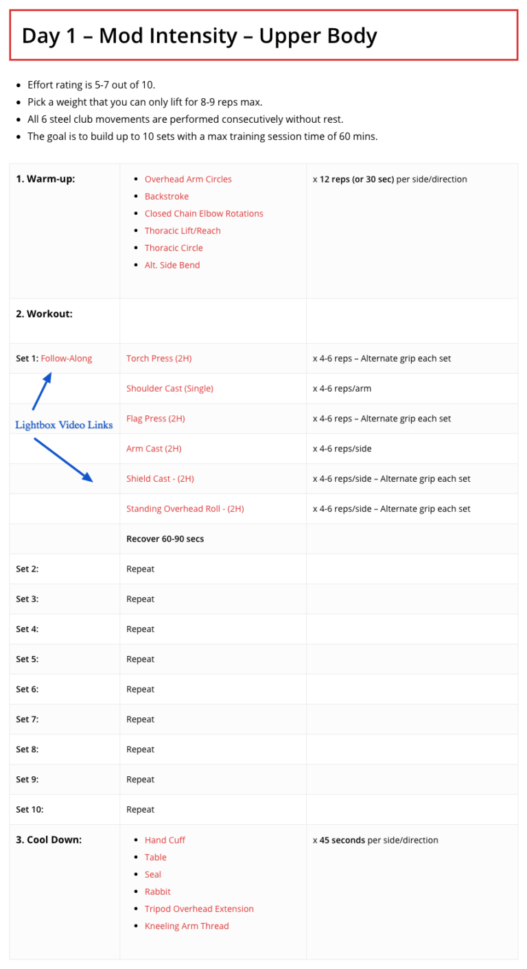 Steel Club Mass Evolution - Steel Club Workout Program - Shane Heins